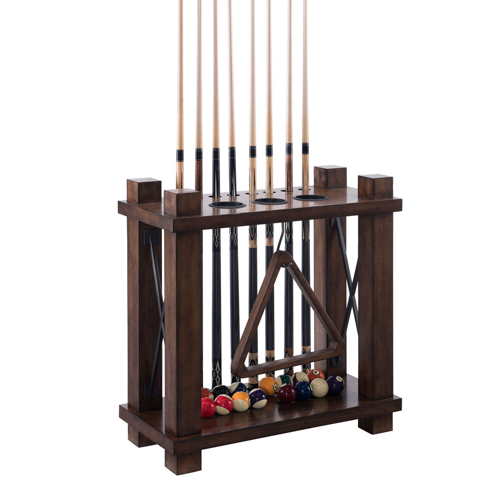 Rustic Floor Cue Rack | International Billiards